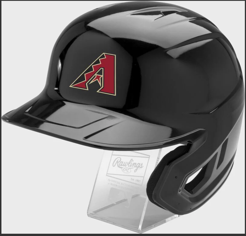 Arizona Diamondbacks Rawlings Replica Full-Size Batting Helmet ...