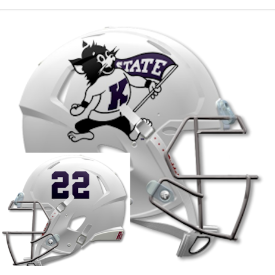 Kansas State Wildcats Willie Wildcat Riddell Speed Mini Football Helme ...